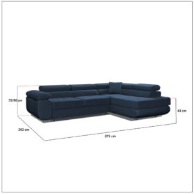 LIDO Corner Sofa Bed - Sliding Wardrobes 4 u