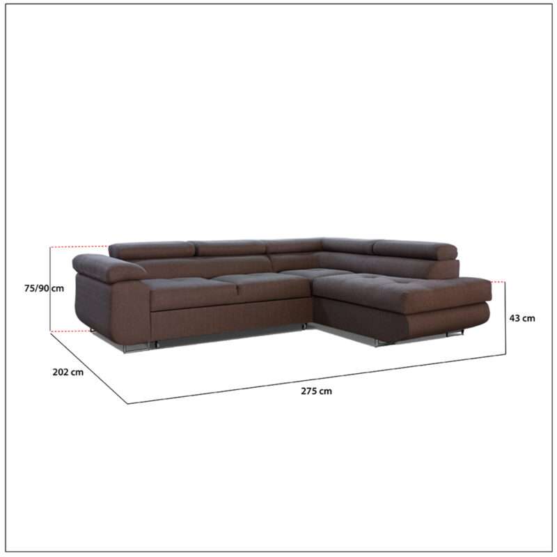 LIDO Corner Sofa Bed - Sliding Wardrobes 4 u