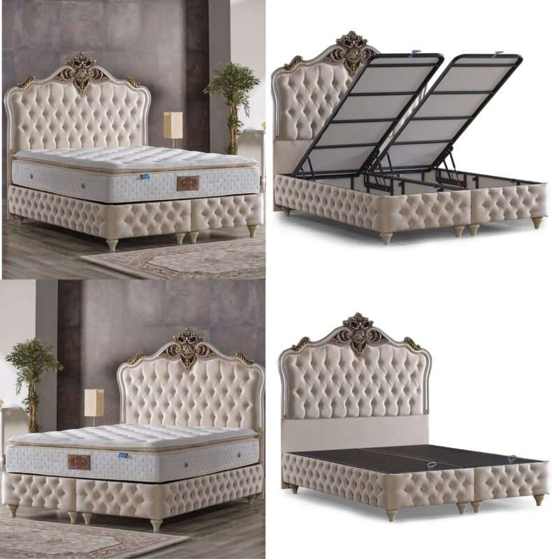 ITALIAN CREAM STORAGE BED - Sliding Wardrobes 4 u