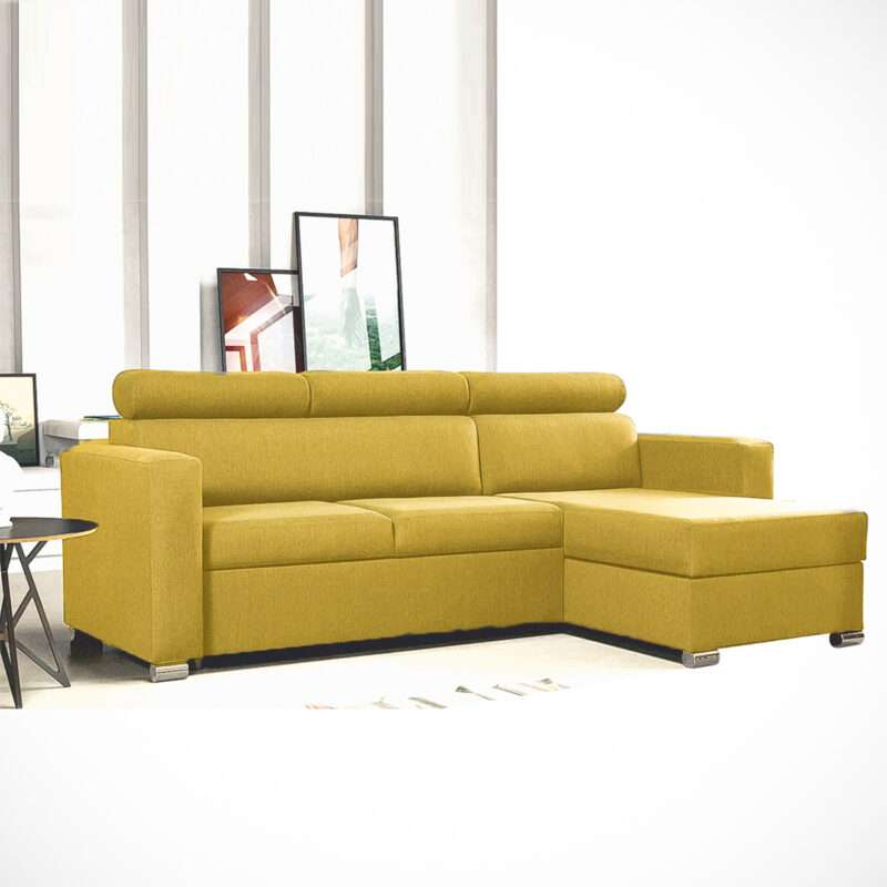 Hugo Corner L-Shape Sofa Bed - Sliding Wardrobes 4 u